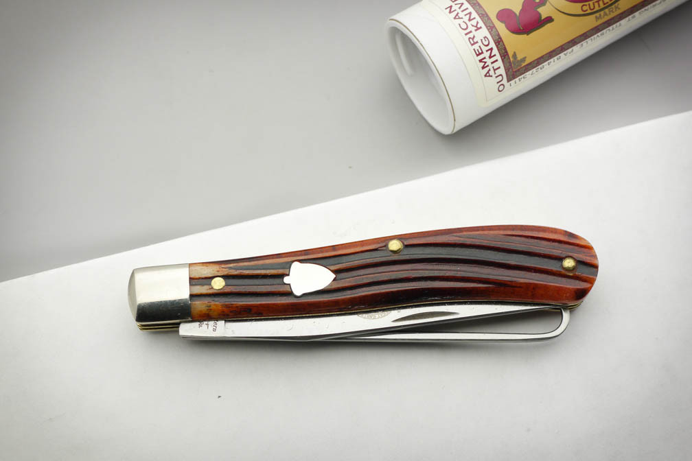 Great Eastern Cutlery GEC #48 Woodcock - 2 Blade - Burnt Orange Wave ...