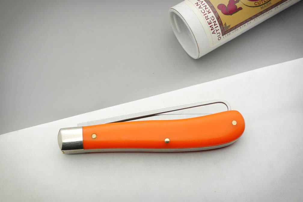 Great Eastern Cutlery GEC #48 Woodcock - 2 Blade - Orange Delrin