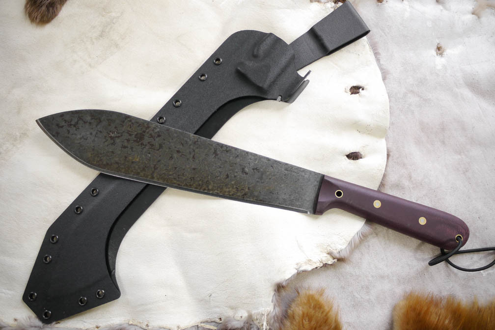LT Wright Knives: 12" Overland Machete Vegetation Clearing Tool w ...