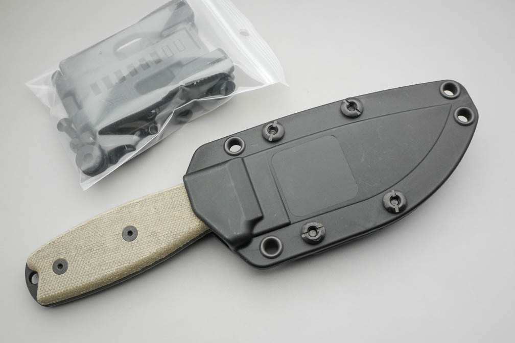 Ontario RAT-3, 3.4" Black 1095 Fixed Blade Knife w/ Micarta Handle ...