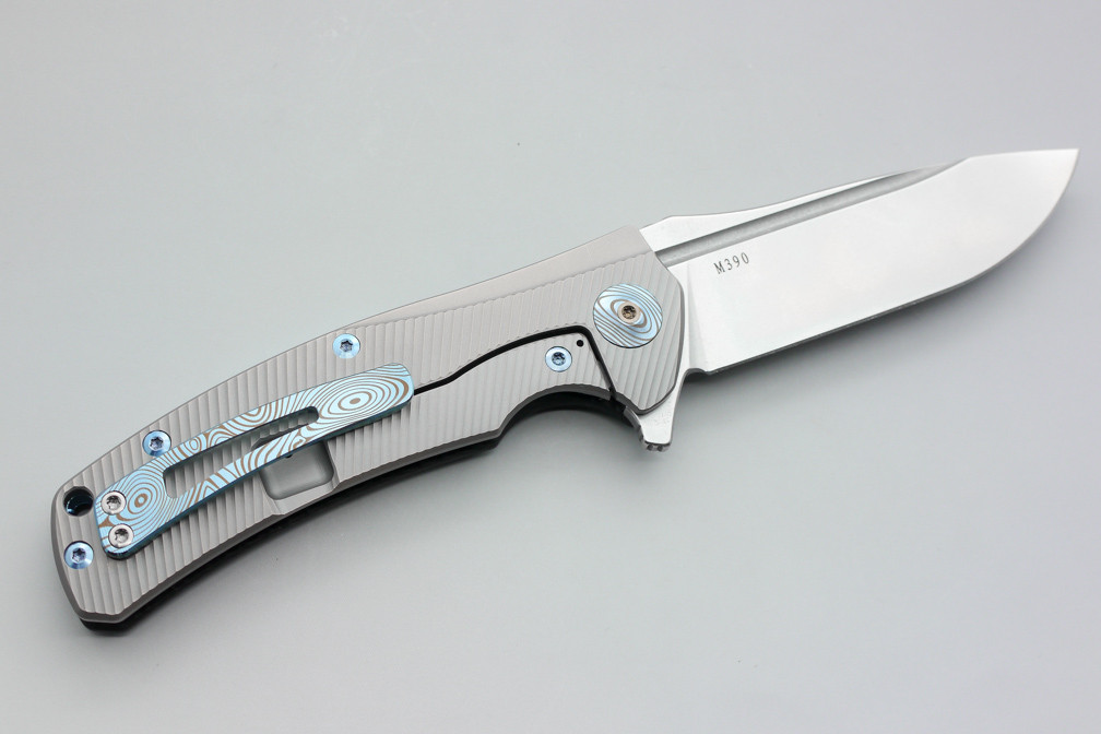 Reate Knives Horizon-CF Folding Pocket Knife w/ Titanium & Black Carbon ...