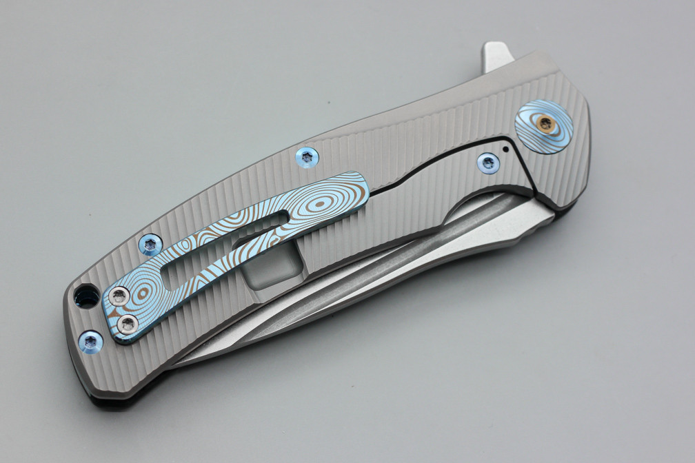 Reate Knives Horizon-CF Folding Pocket Knife w/ Titanium & Black Carbon ...