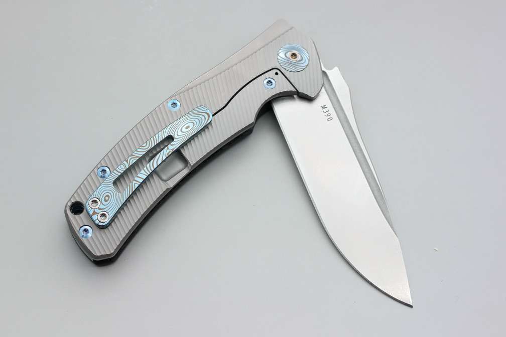 Reate Knives Horizon-CF Folding Pocket Knife w/ Titanium & Black Carbon ...