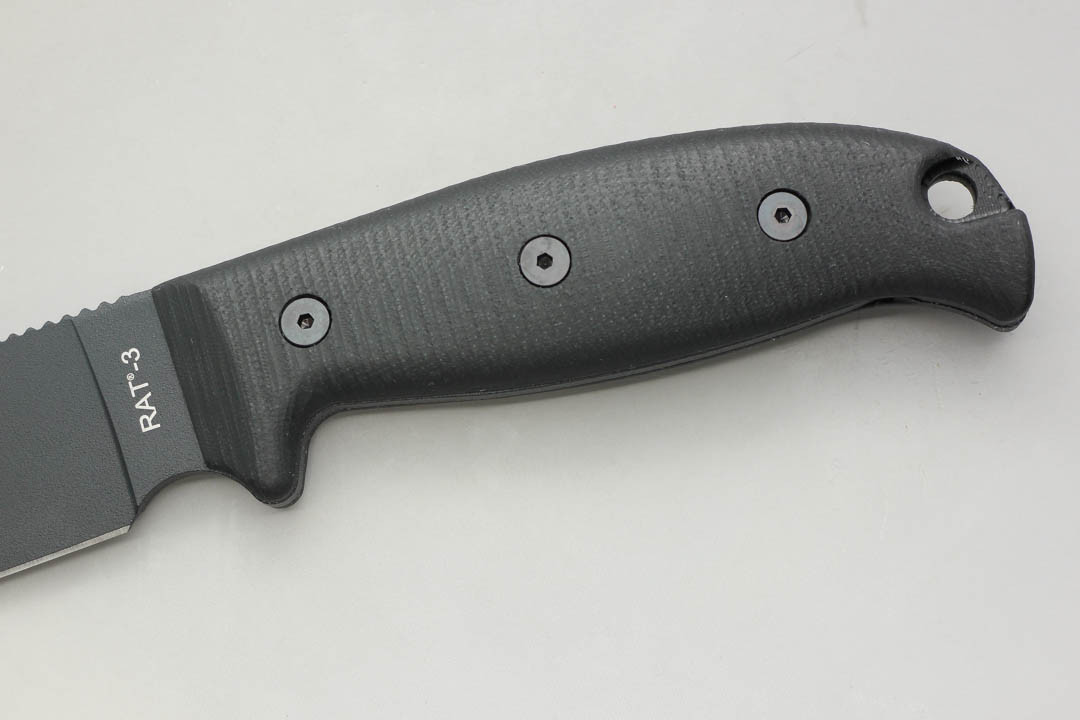 TKC: Extended G10 Handle for Ontario RAT-3 - Black