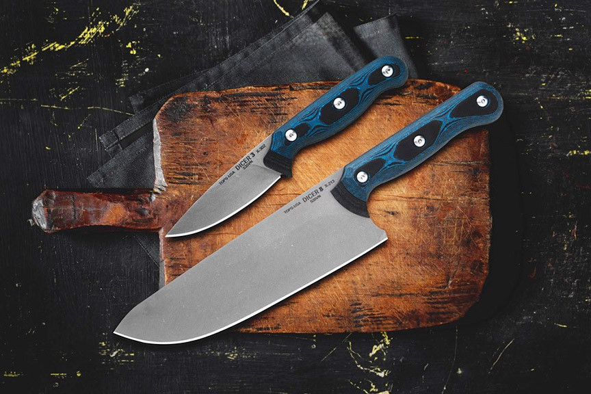 TOPS Knives Dicer 8-3 Combo (Dicer 8 Chef and Dicer 3 Paring) - Tumble ...