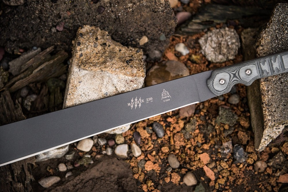 TOPS Knives, TPMAC230 Machete .230 Fixed Blade Vegetation Outdoor ...