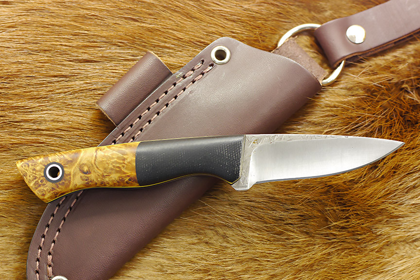 W. A. Surls Knives (Allen Surls) Custom Minute Man Fixed Blade (Tapered ...