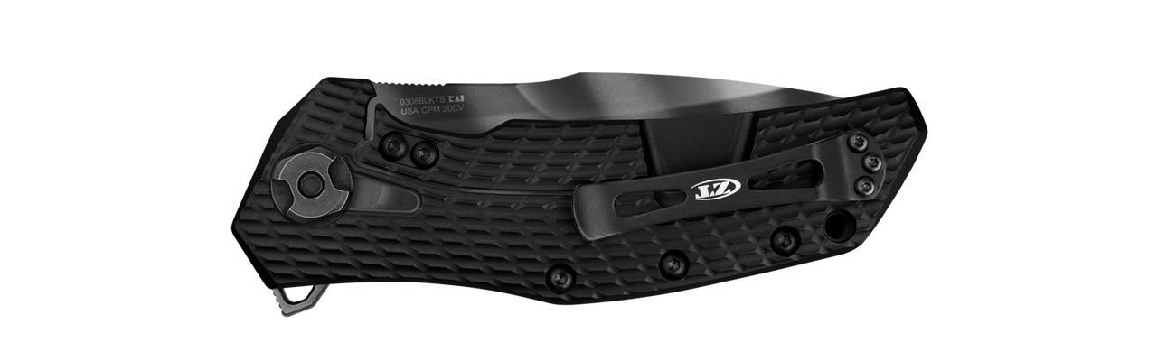 Zero Tolerance: 0308BLKTS Flipper Folding Knife - CPM-20CV BlackWash ...