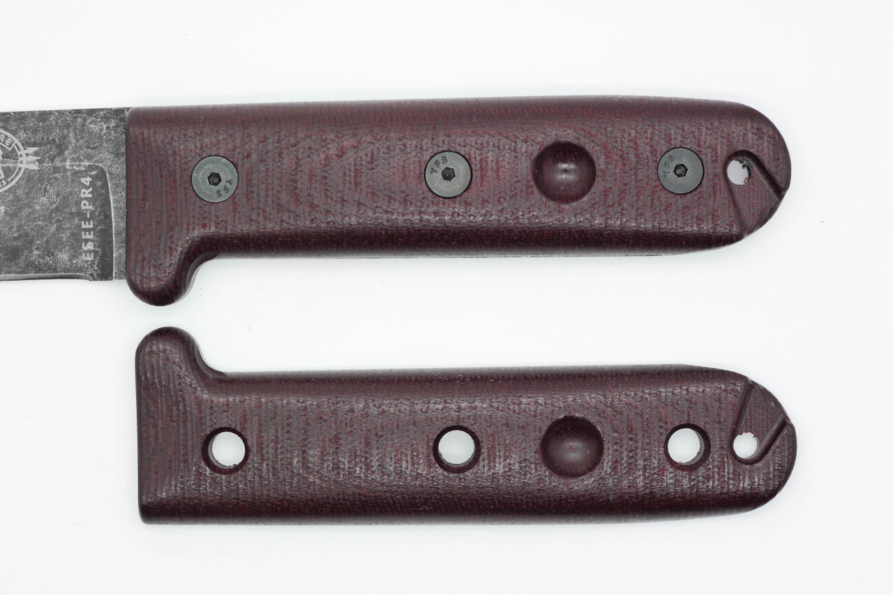 Architect ESEE PR4 Double Red Canvas Micarta - The Knife Connection
