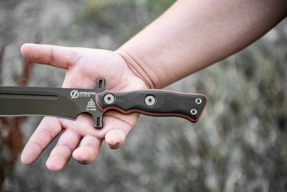 Over The Top Of Knives TOPS Knives Operator 7 Fixed Blade - Midnight ...