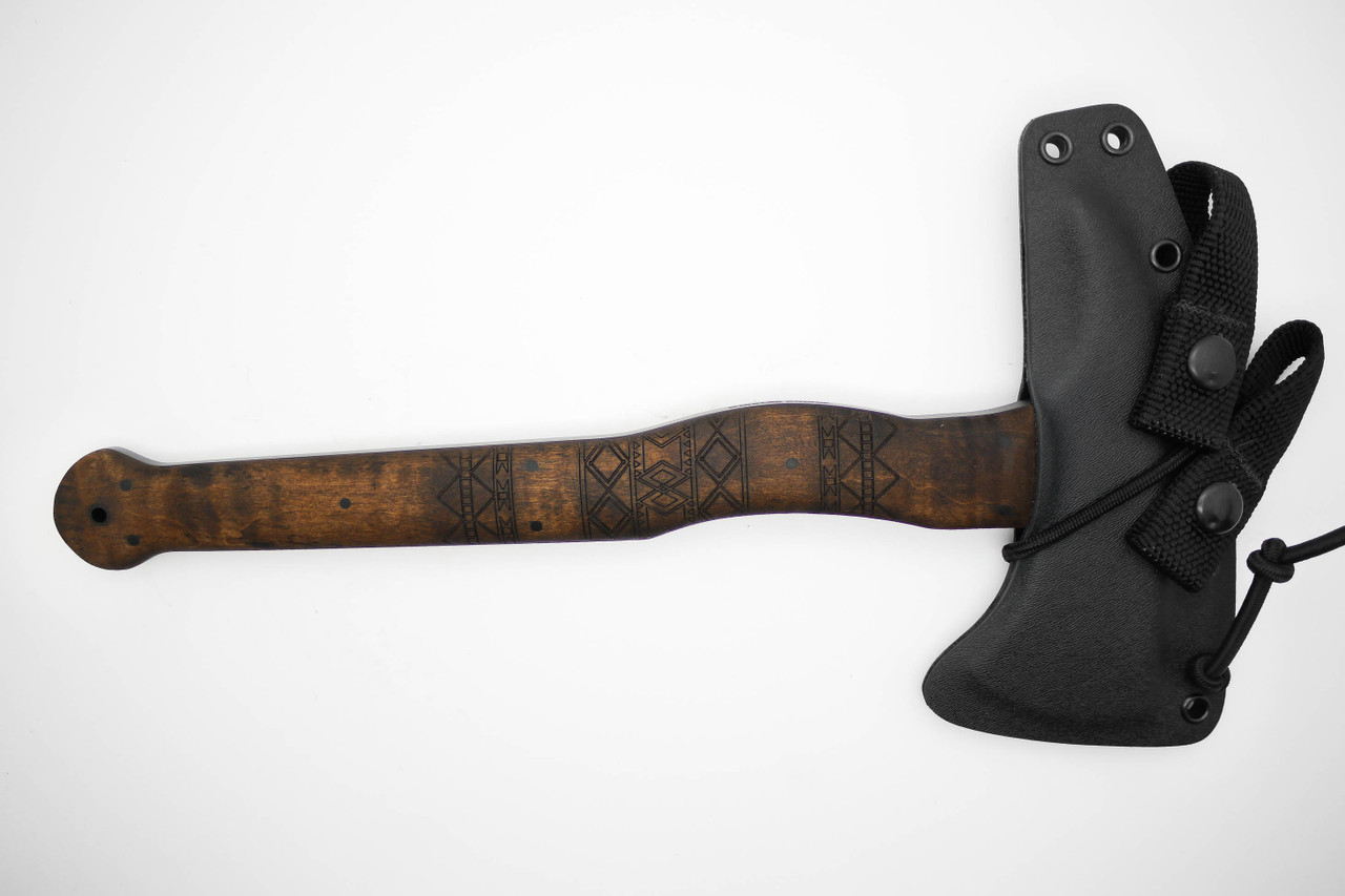 Winkler Wild Bill Axe 80CrV2 Maple Tribal - The Knife Connection