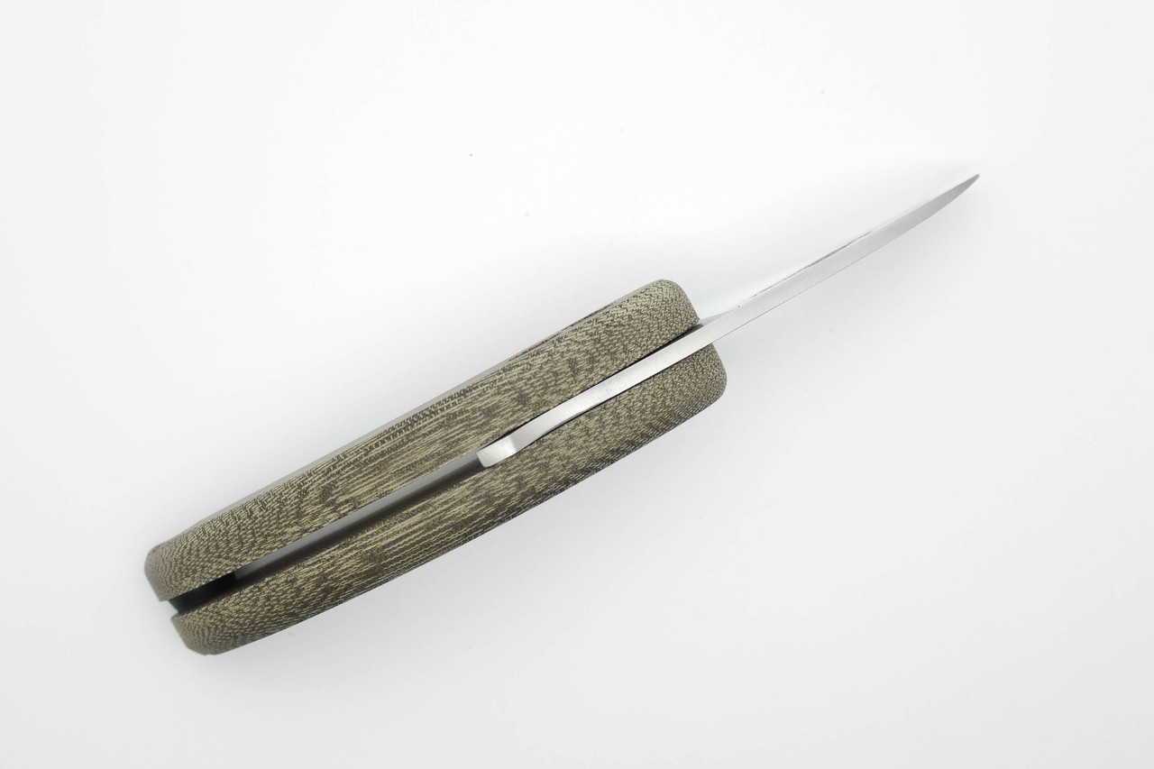 Woods Monkey Banana Peel by L.T. Wright - AEBL Steel - Flat Grind and SpearPoint Blade - 3/8 ...