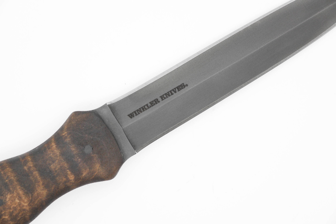 Winkler Knives - Push Dagger - 80CRV2 Steel - Full Double Edge - Maple ...