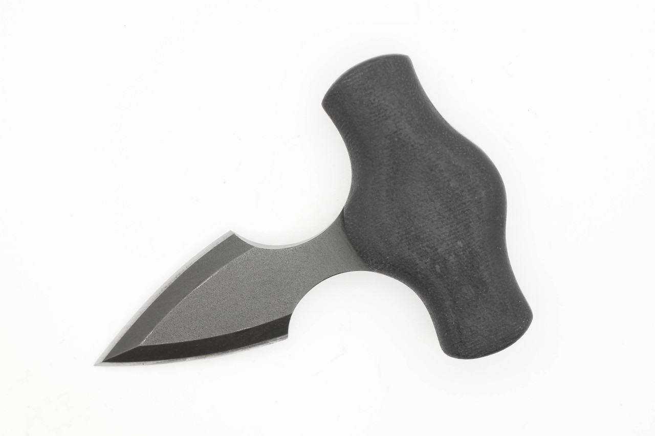 Winkler Knives - Push Dagger - 80CRV2 Steel - Full Double Edge - Black ...