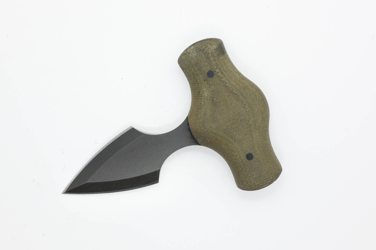 Winkler Knives - Push Dagger - 80CRV2 Steel - Full Double Edge - Green ...