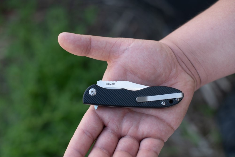 TOPS Knives Mini Scandi Folder, MSF-4.0 - Tumble Blade Finish - Black ...