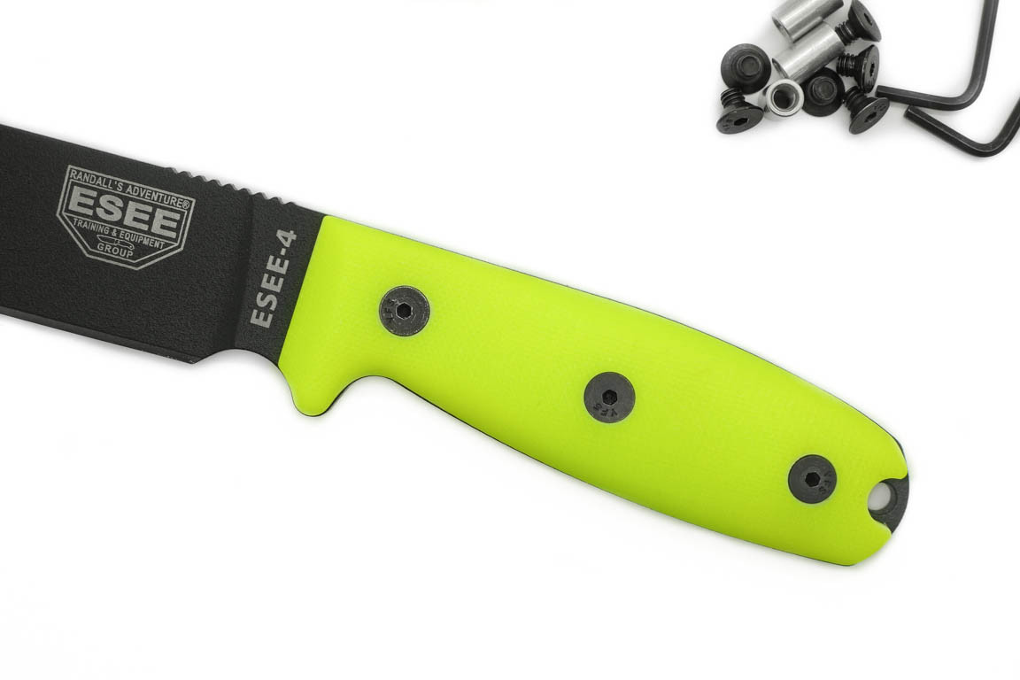 TKC: COMPACT G10 Handle for ESEE 3 / ESEE 4 - Neon Yellow