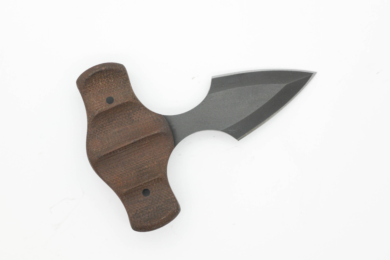 Winkler Knives - Push Dagger - 80CRV2 Steel - Full Double Edge - Brown ...
