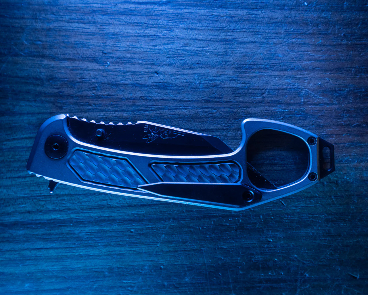 Half Face Blades - SHPOS Monolithic Folder Blade - Black PVD Blade Gen ...