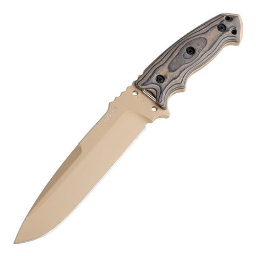 Hogue - EX-F01 Fixed Blade - FDE Cerakote - Dark Earth G10 Scales
