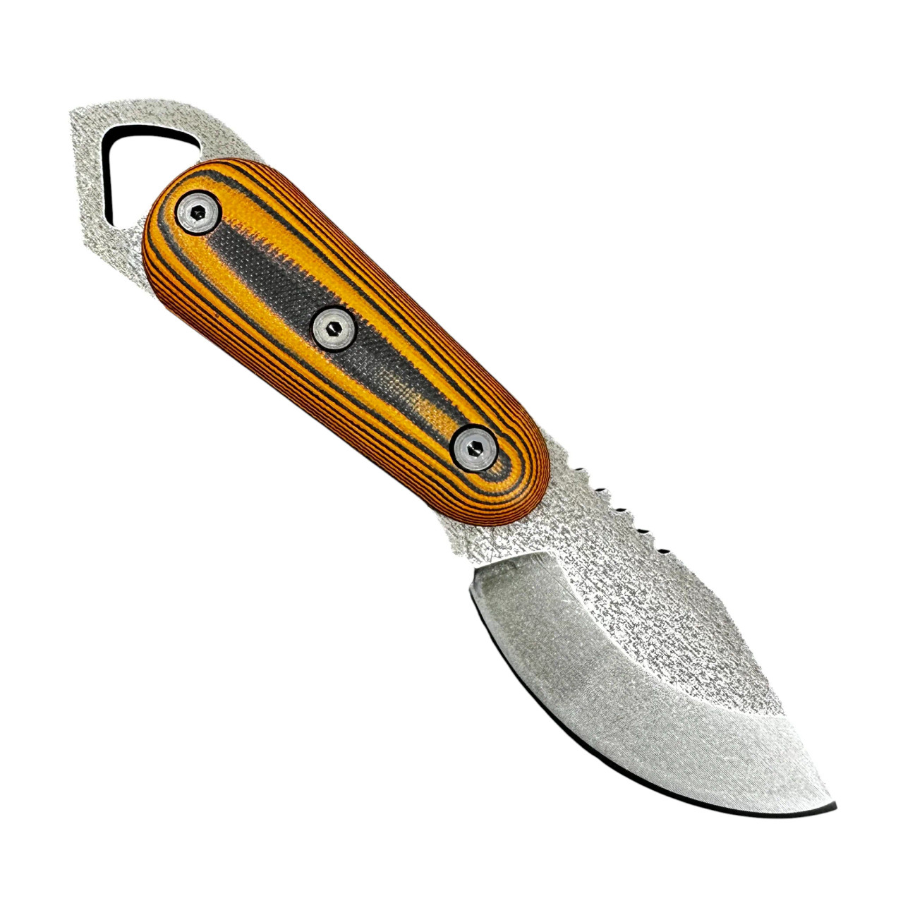Shed Knives - 2026 Skur - 3.17" Stonewash 154CM Fixed Blade W/ Orange ...