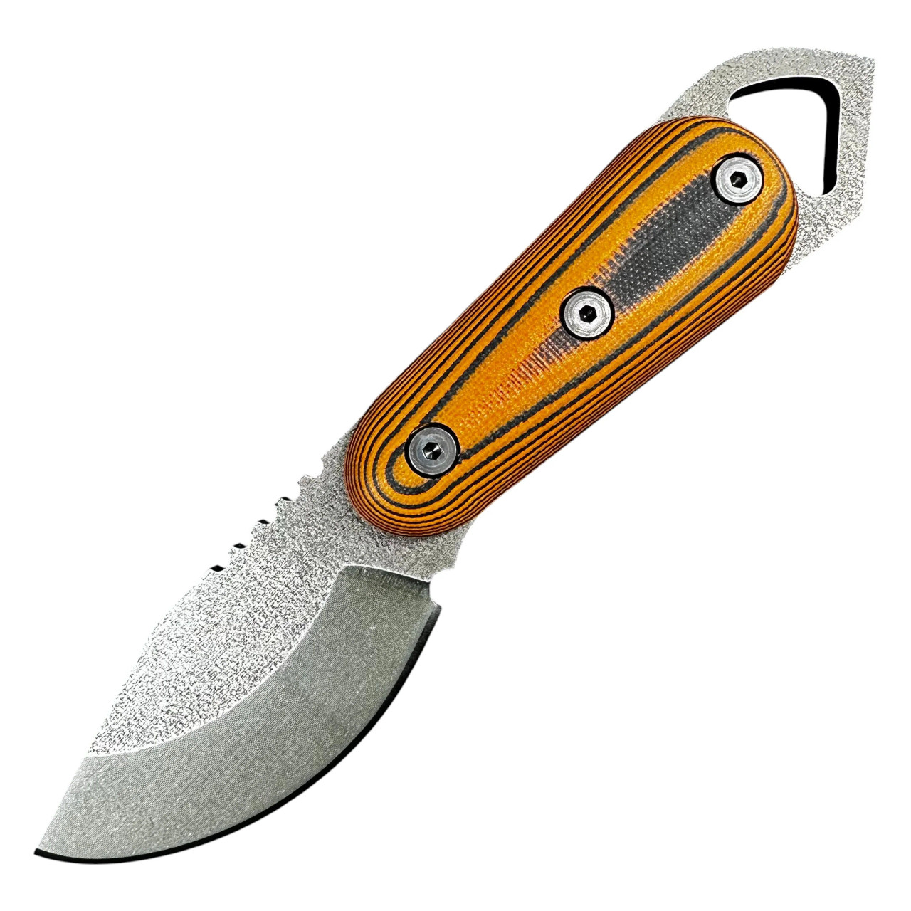 Shed Knives - 2026 Skur - 3.17" Stonewash 154CM Fixed Blade W/ Orange ...