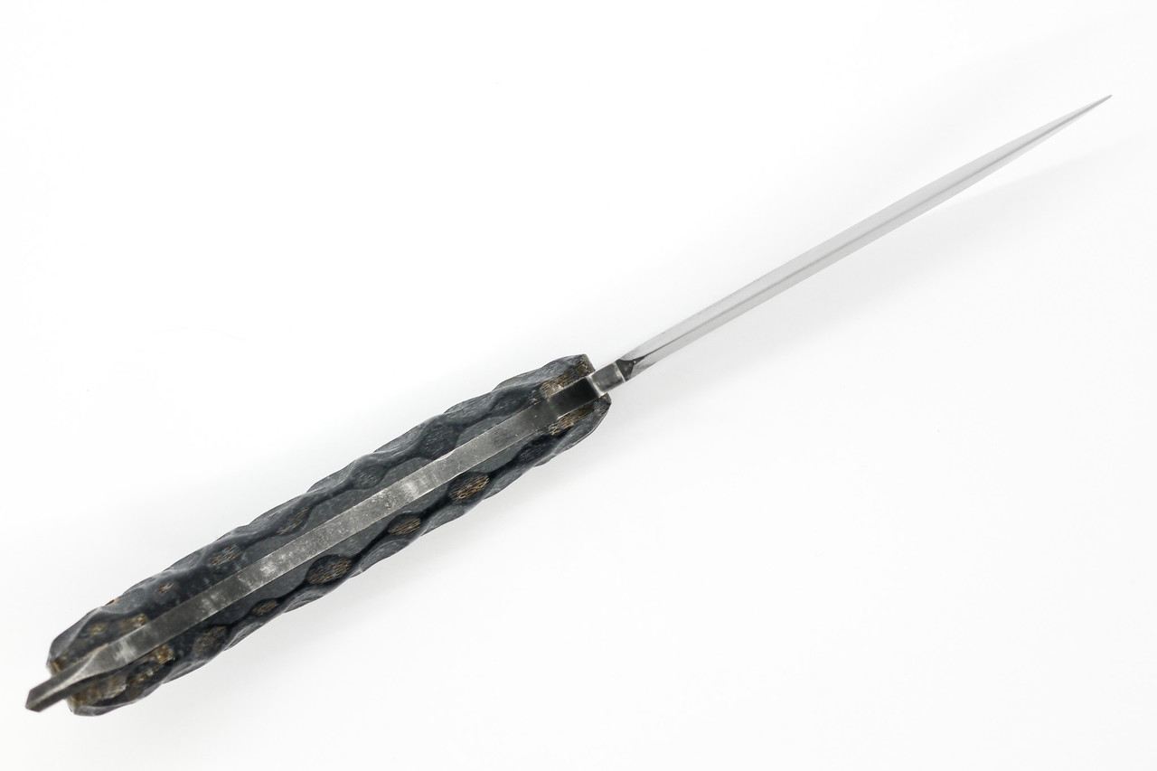 Bone River Co. - Zero - 3.6" 80CrV2 Steel W/ Tan Sculpted Gator Skin ...