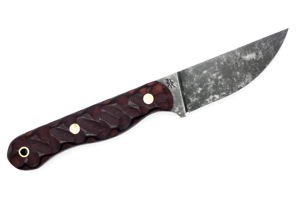 Bone River Co. - All Terrain - 3.1" 80CrV2 Steel W/ Maroon Canvas ...