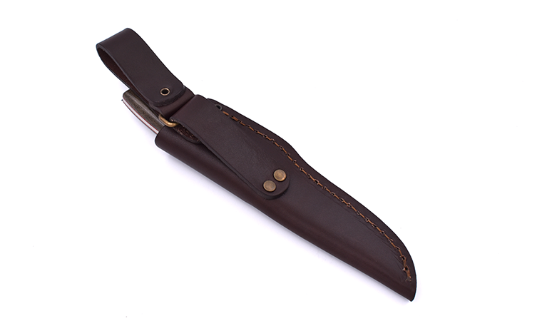 BRISA - Trapper 95 - Satin Finish Elmax Steel Blade - Green Micarta Handle