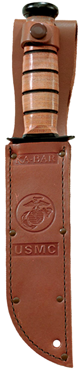 Becker Knife & Tool (Ka-Bar) - USMC, Short 5.25" Black 1095 Cro-Van ...