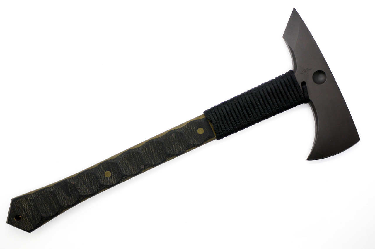 Dave Wenger Blades: Jarl - 80CrV2 - Sculpted Black Canvas Micarta W/ OD ...