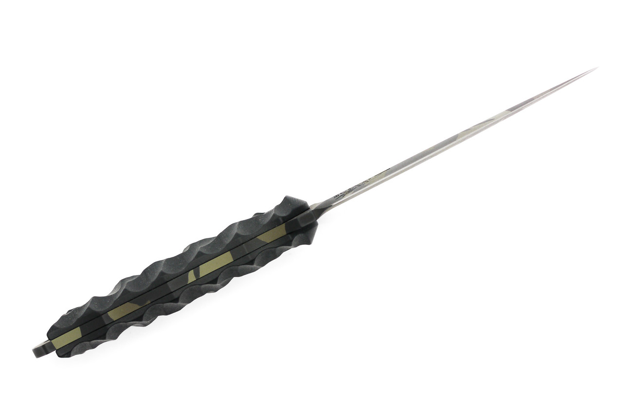 Half Face Blades - Combat Dagger - Black G10, Tiger Stripe Camo ...