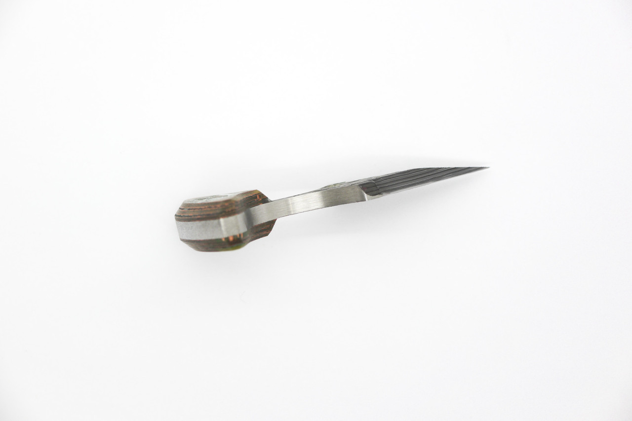 Aux Mfg - Broadhead - 1.7" Vegas Forge Damascus Push Dagger w ...