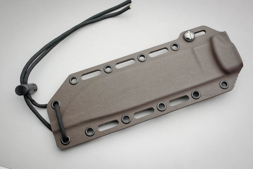 TKC: Ontario RAT 7 / ESEE 6 Kydex Sheath w/ Slide Lock, Chocolate
