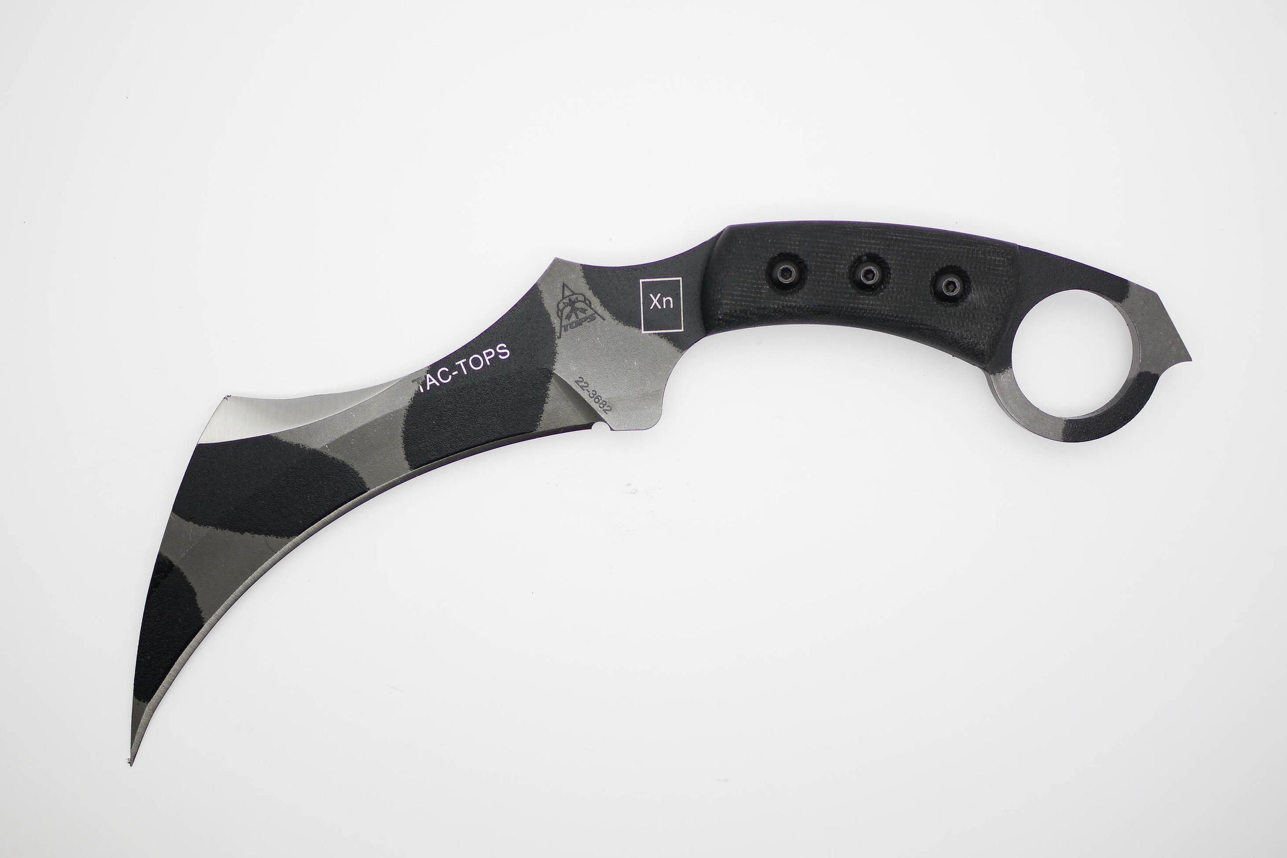 TOPS Karambit Camo, TAC-01C - Black CAMO - The Knife Connection