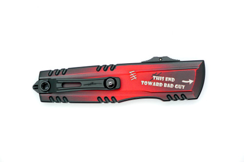 Microtech - SCARAB II GEN III D/E Stonewash Cerakote Red w/ Black ...