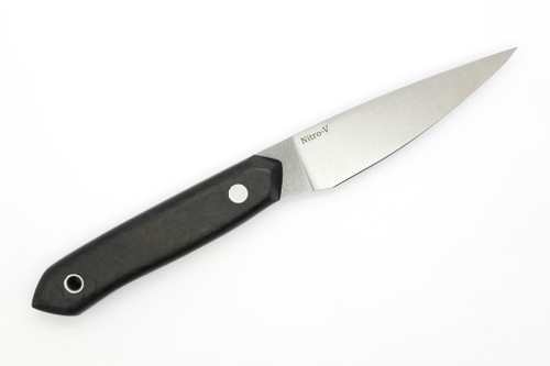 Bald Man Knife & Tool - Forager - 3.4" Nitro-V Fixed Blade W/ Marbled ...