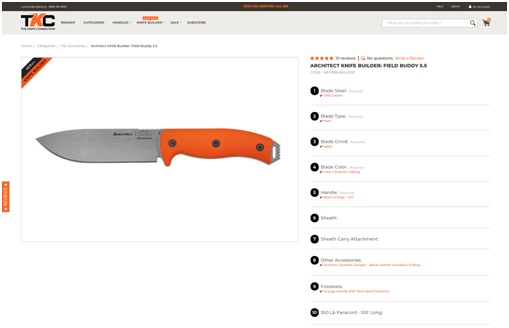 Customizing Knives With Our Knife Builder Tool - The Knife Connection