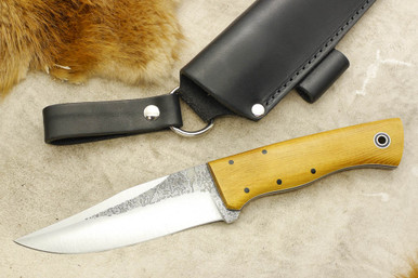 Fiddleback Forge, Andy Roy - Duke - Osage Orange - Tapered Tang - Black ...