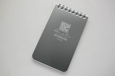 RIR-G 3x5 Rite In The Rain Spiral Top All Weather Survival Notebook - GRAY