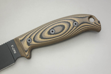 TKC: Extended G10 Handle for Ontario RAT-3 - Earth Camo