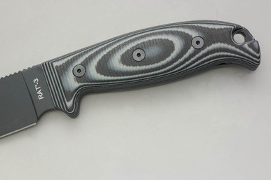 TKC: Extended G10 Handle for Ontario RAT-3 - Midnite Tiger, 2X2