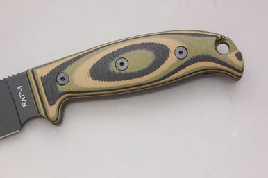TKC: Extended G10 Handle for Ontario RAT-3 - Mil Spec Camo