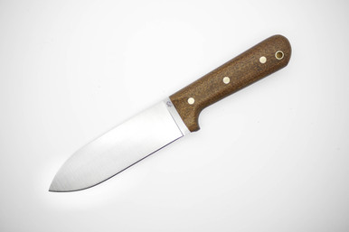 LT Wright Knives Gen 3 - Convex Grind - Brown Burlap Canvas Micarta w ...