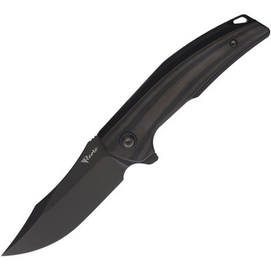 Reate Knives - Jack Jr - Black DLC Blade - Folding Pocket Knife w ...