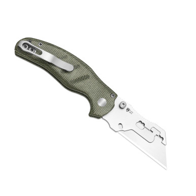 Kizer Knives - Sheepdog Utility - 2.8" Razor Blade W/ Green Micarta Handle