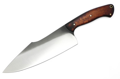 Primitive Woodsman - Chef Knife - 8" 80CRV2 Steel Blade w/ Maple Handle