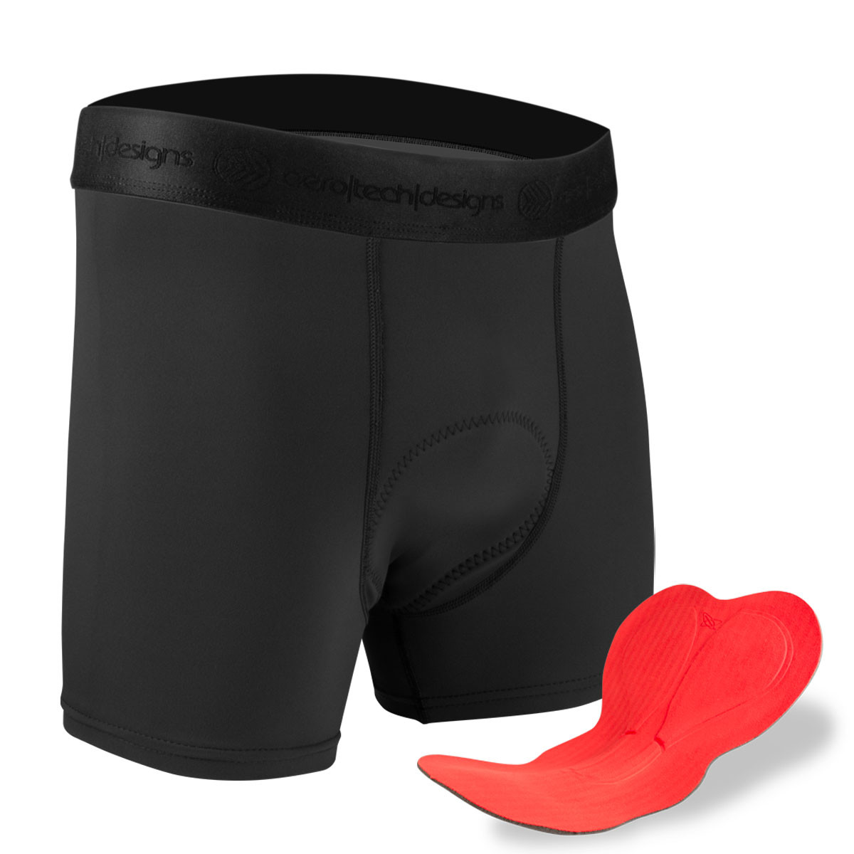 Men's Shorty Cycling Underwear | 5" Inseam Padded Boxer Brief | Aero Tech