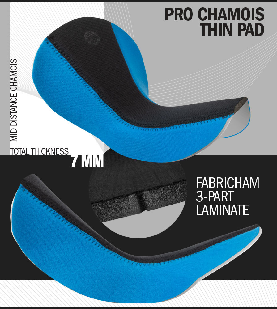 PRO Chamois Pad | Replacement Sewn-in Pad | Thin Anti-Chafe Pad