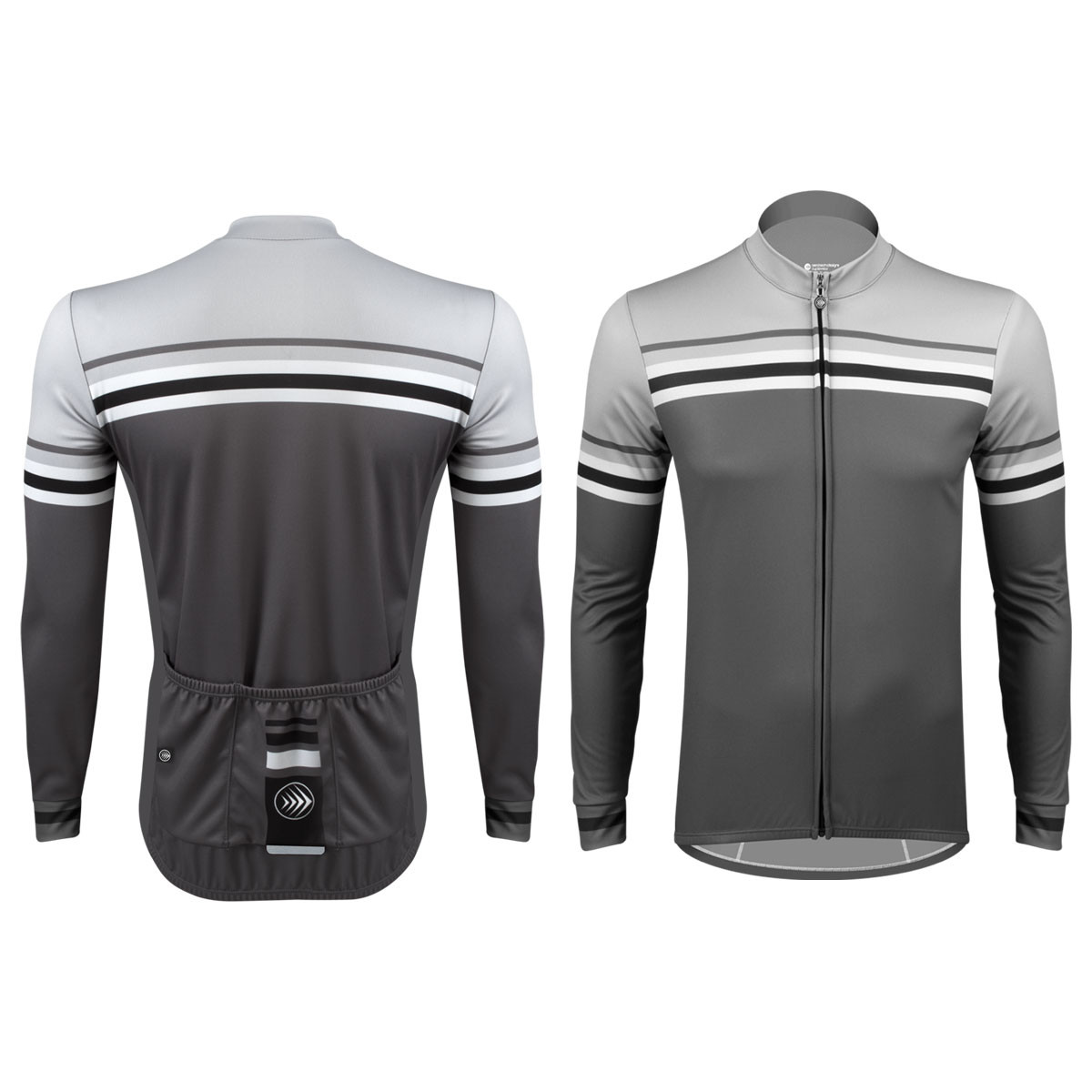 Tall Men's Alpine Long Sleeve Cycling Jersey | Heavyweight Thermal ...